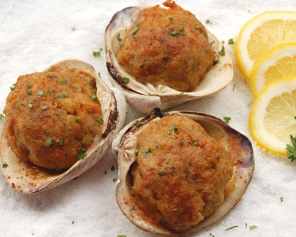 New England Stuffed Clams | Gourmet Baked Clams | Intershell Seafood ...